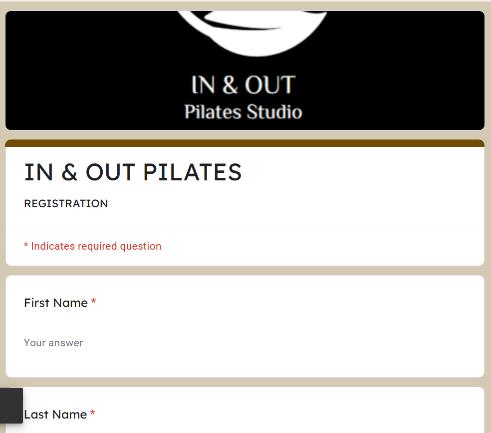 SIGN UP – In & Out Pilates